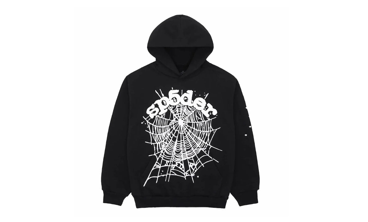 Sp5der OG Web Hoodie Black – TG Sneaks LLC